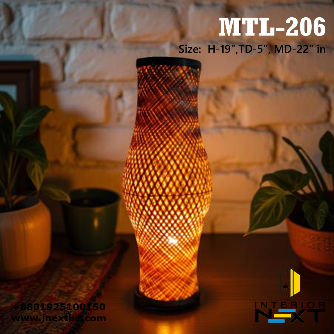 Handcrafted Eco-Friendly Bamboo Capsule Shape Table Lamp Shade – Zay ...