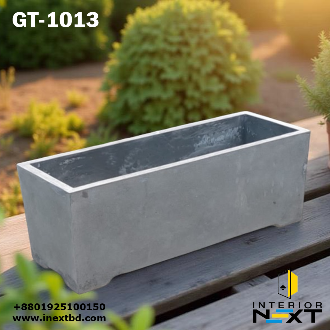Modern Concrete Rectangular Garden Planter Set – Zay Shop BD