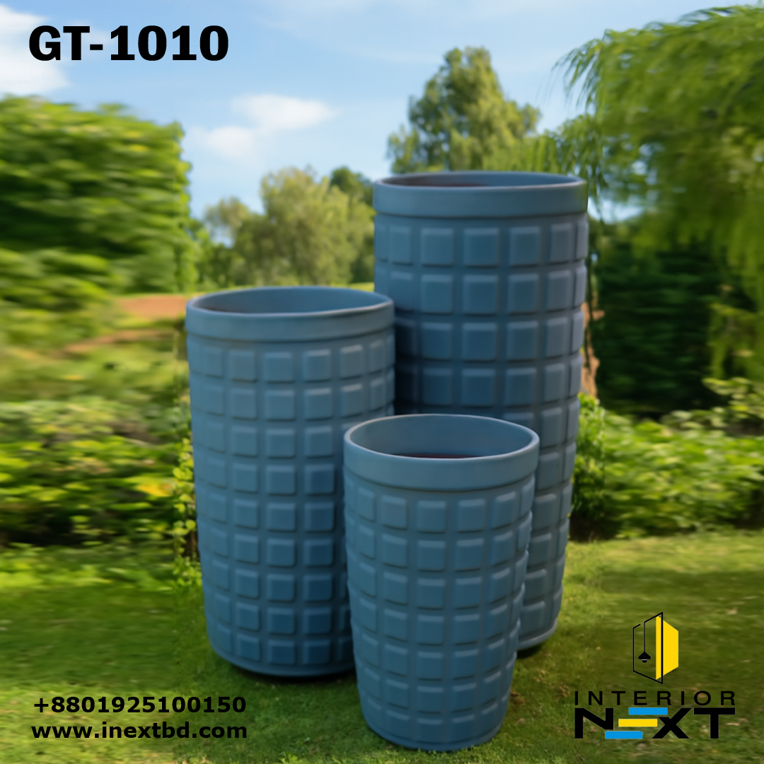 Grid Texture Tall Garden Planter & Pot – Zay Shop BD
